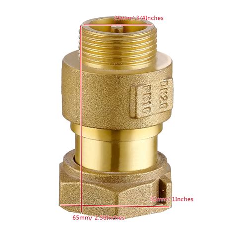Dn20 34 In Line Check Valve Brass Spring Loaded Inline For Water