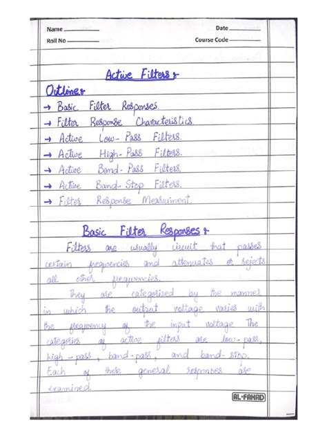Active Filters In Electronics Pdf