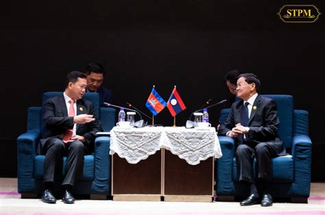 សម្តេចធិបតី ហ៊ុន ម៉ាណែត ជួបសម្តែងការគួរសម និងពិភាក្សាការងារជាមួយប្រធានរដ្ឋឡាវ នៅរដ្ឋធានីប៉េកាំង