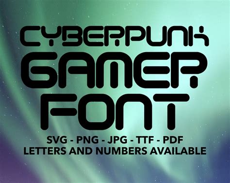 Cyberpunk Gamer Font Svg Cyberpunk Font For Cricut Cyberpunk Font Svg