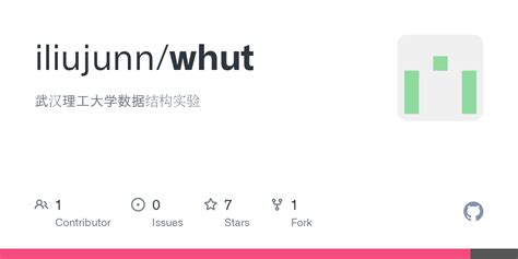 GitHub iliujunn whut 武汉理工大学数据结构实验