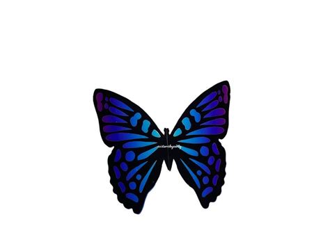 Holographic Butterfly Decal Etsy