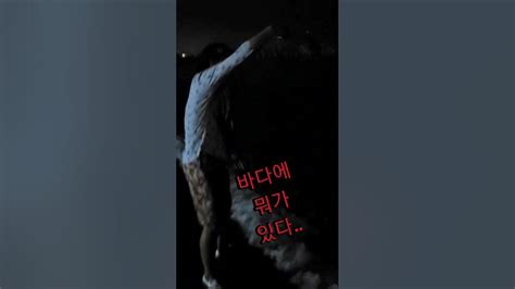 캄캄한 밤 바닷가에 검은 정체 여행 가족 이런남편 Youtube