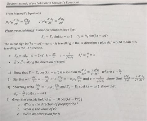 Electromagnetic Wave Equation Solution Tessshebaylo