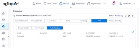 Monitor Data Tracking Data