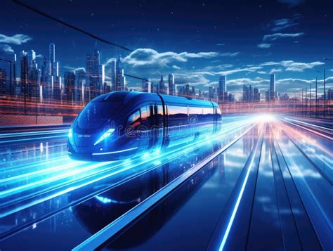 Car Or Vehicle Open Headlamp Parked In Futuristic Modern Concept Future Transportation