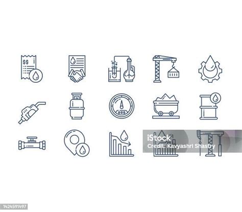 석유 산업 및 석유 아이콘 세트 0명에 대한 스톡 벡터 아트 및 기타 이미지 0명 가솔린 개발 Istock