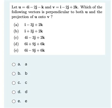 Solved Let U I Jk And V I J K Which Of The Following Chegg