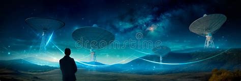 Researcher Analyzing Data From A Radio Telescope Highlighting The Role