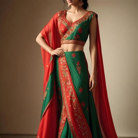Traditional Stylish Indian Dress With Unique Embroidery Design