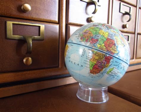 Vintage Mini World Globe Replogle Escort With Original Box Etsy