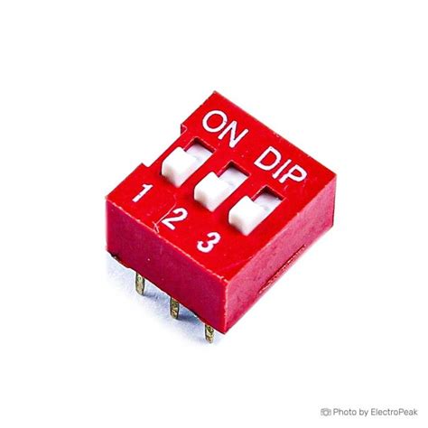 slide type switch module 3 pin bit 2 54mm position way dip red pitch toggle switch red dial