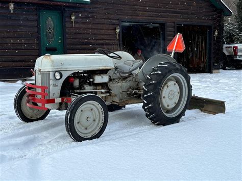 Lot 1 Ford 9n Wf Tractor With Back Blade And Boom Live And Online