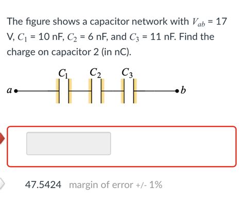 Solved The Figure Shows A Capacitor Network With Vab Chegg