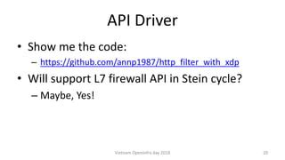 L7 Firewall API For Neutron FWaaS PPT