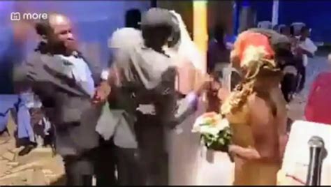 Best Man Receives Beatings From Groom For Hugging His Bride During
