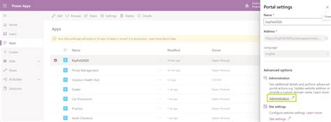 powerapps portal