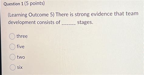 Solved Question Points Learning Outcome There Is Chegg