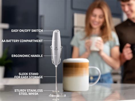Pro Milk Frother Wand Ultra High Speed Handheld