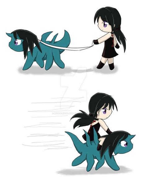 Chibi Walk Chibi Ride By Mysteriousjewl On Deviantart