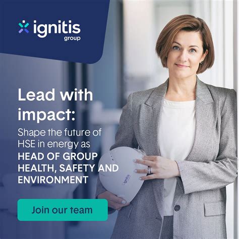 Ignitis Group Hiring Head Of Group Health Safety And Environment F M