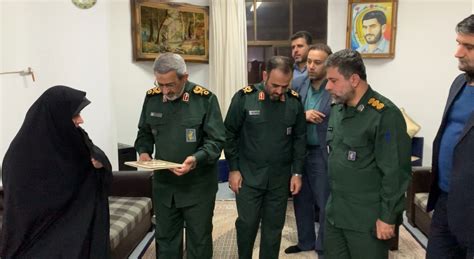 دیدار جانشین فرمانده سپاه پاسداران در قرارگاه امام علی با خانواده