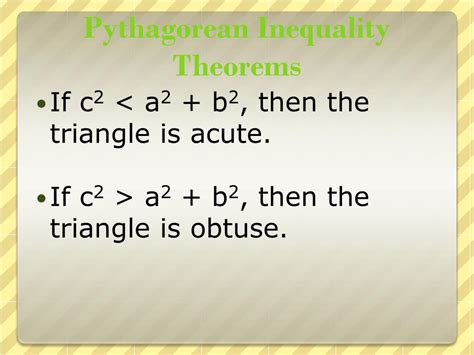 Ppt 82 The Pythagorean Theorem And Its Converse Powerpoint Presentation Id2841004
