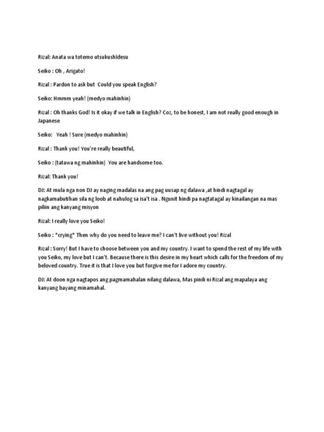 O Sei San At Rizal Pdf