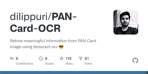 Github Dilippuri Pan Card Ocr Retrive Meaningful Information From Pan Card Image Using