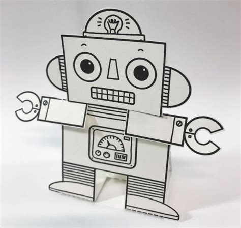 Printable Paper Robot Printable Paper Toys Templates Paper Toys