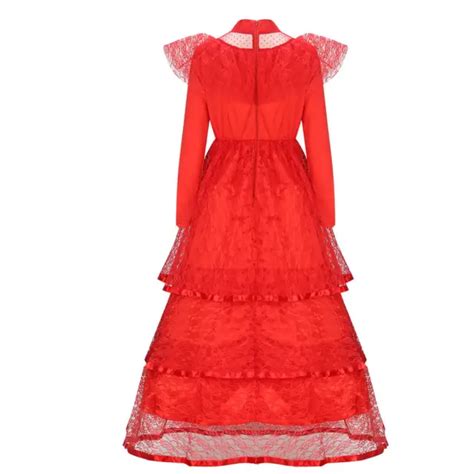 Beetlejuice Lydia Deetz Bride Dress Wedding Cosplay Costume Hallowcos