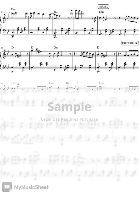 IV Of Spades Come Inside Of My Heart Piano Sheet Music Spartito By Mel S Music Corner