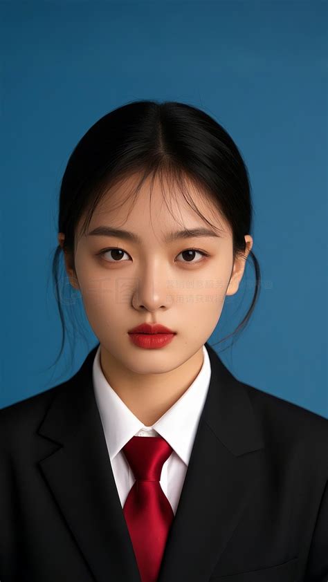 证件照ai数字艺术 正装女性蓝底证件照 Ai人像免费下载 格式 2304像素 编号71311405 千图网