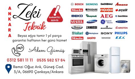 Ankara Beyaz Eşya Servisi Buzdolabı Tamircisi Zeki Usta