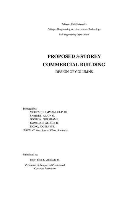 Solution Structural Analysis For 3 Storey Commercial Building Design