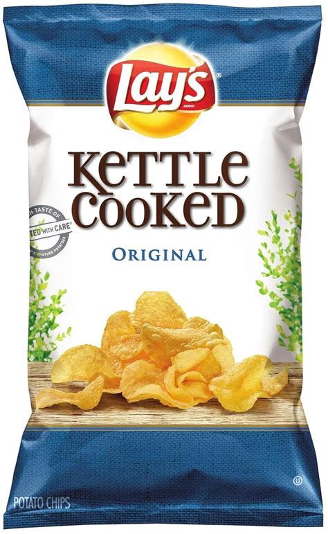 Lays Kettle Cooked Chips Original 32 Ounce Pack Of 4