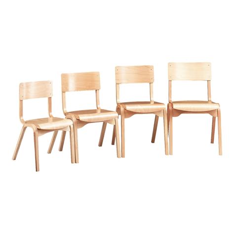 Wooden Beech Classroom Chairs Seating Tts
