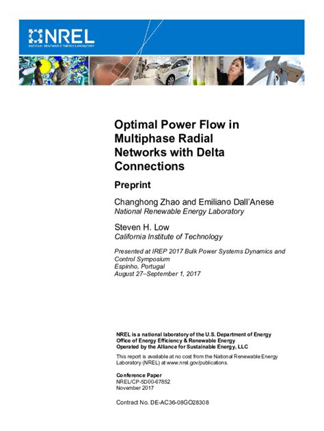 Fillable Online Optimal Power Flow In Multiphase Radial Networks With Delta Fax Email Print