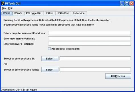PSTools GUI