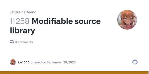 Modifiable Source Library · Issue 258 · Jetbrainsarend · Github