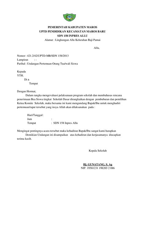 DOCX Undangan Rapat Komite DOKUMEN TIPS