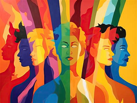 Premium Ai Image Digital Illustration Artwork Of Unity Between Two