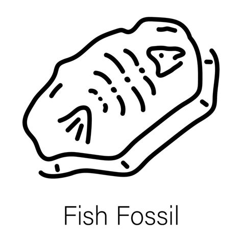 Trendy Fish Fossil Vector Art At Vecteezy