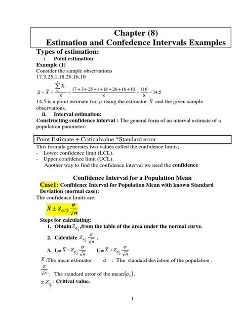 Examples Ch8 40 41 2 Pdf Standard Deviation Sample Size Determination