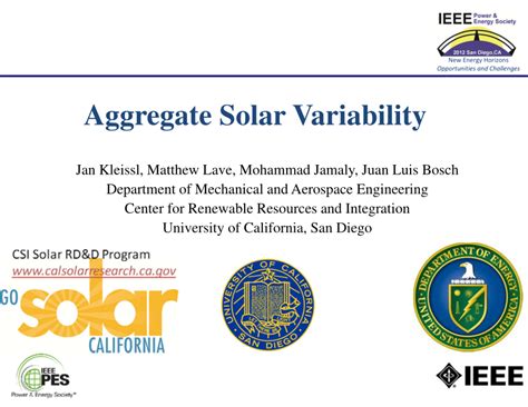 Pdf Aggregate Solar Variability