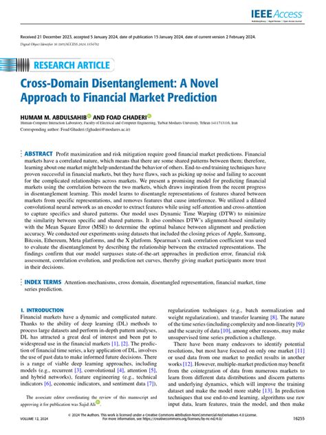 Cross Domaindisentanglementanovelapproachtofinancialmarket