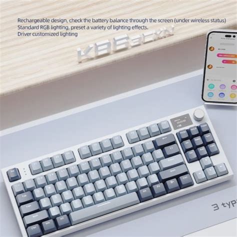 Bàn Phím Cơ Attack Shark K86 Rgb 3 Modes Có Màn Hình Núm Vặn Hot