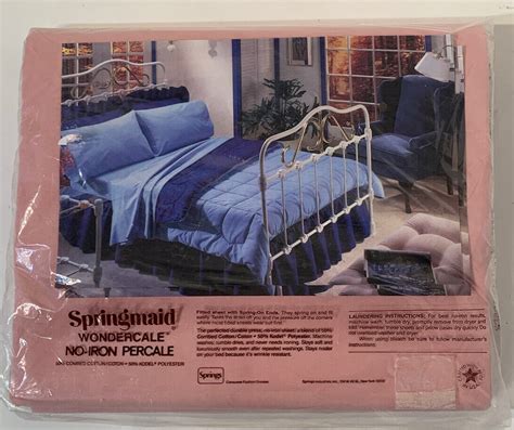 No Iron Wondercale Solids By Springmaid Vintage Sheet Patterns