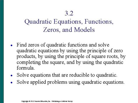 3 2 Quadratic Equations Functions Zeros And Models