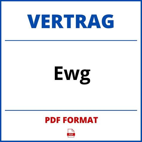 Ewg Vertrag Pdf